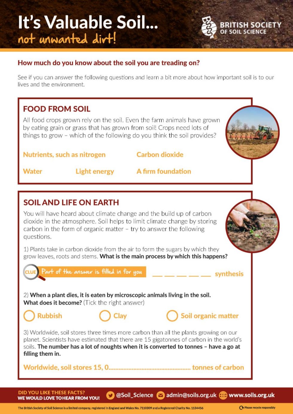 Educational Materials - British Society of Soil Science